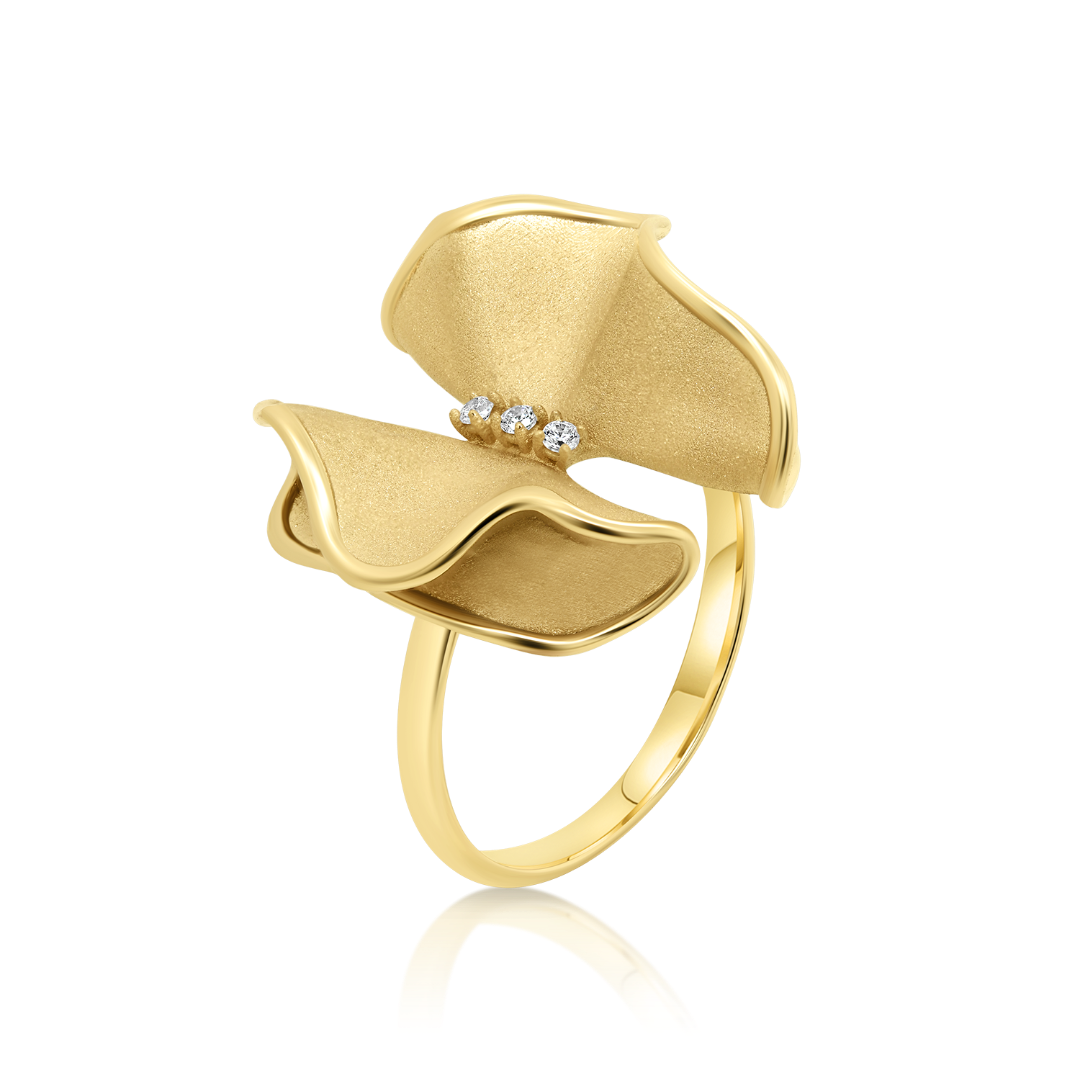 Inel din aur galben de 14K | Stil Diamonds